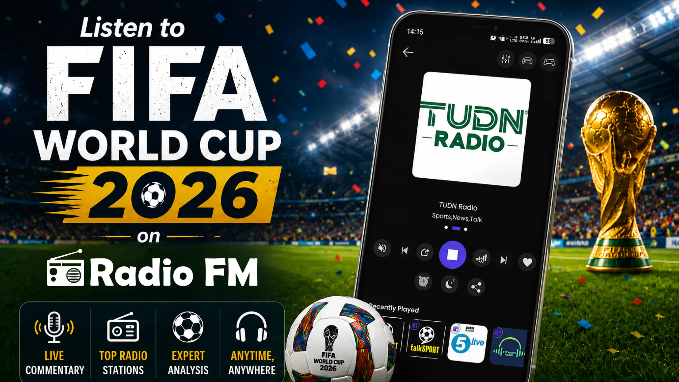 Top Football Radio Stations for World Cup 2026 - Radio FM